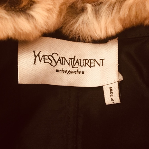 Yves Saint Laurent | Jackets & Coats | Ysl Authentic Fur Trimmed Trench ...